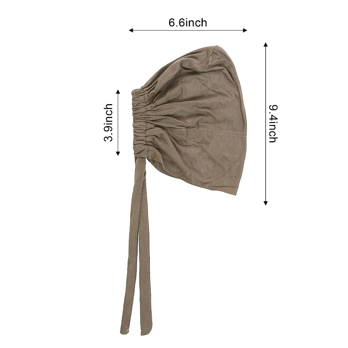 4Pcs Women Under Scarf Hats Hijab Caps Under Scarf Hijab Bonnet Caps Under Hijab Caps Under Hijab Caps Adjustable Under Scarf Hats Hijab Scarfs for Women with Tie Back Closure