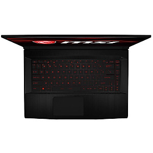 MSI GF63 Thin Laptop: 11th Gen Core i5-11400H, RTX 1650, 256GB SSD, 8GB RAM, 15.6" Full HD IPS Display, Windows 11