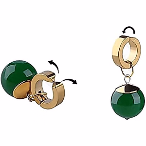 Goku Earring and Ring,One Pair of Anime Black Goku Cosplay Accessories Earrings Clip and Ring