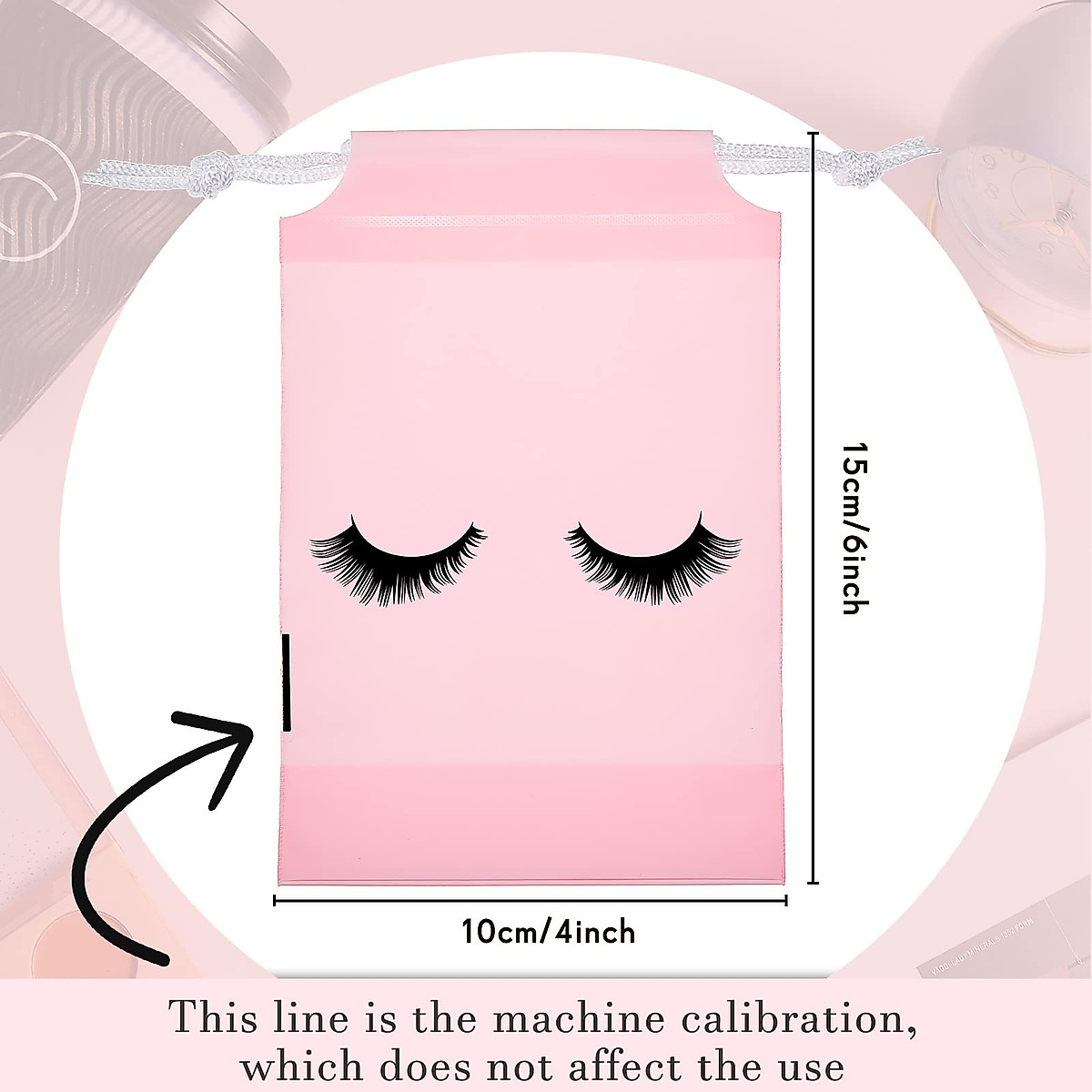 Reginary 60 Pieces Eyelash Cosmetic Bags Mini Small Lash Aftercare Bag Shampoo Bath Bags Plastic Organizer Jewelry Storage Gift Bag Pack for Travel Packaging Small Business, 3 Colors, 4 x 6 Inch