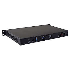 HUNSN 1U Rackmount Firewall, OPNsense, VPN, Network Security Appliance, Router PC, I7 2620M 2640M, HUNSN RS07, AES-NI, 8 x Intel LAN, 2 x Optical SFP, 8G RAM, 128G SSD