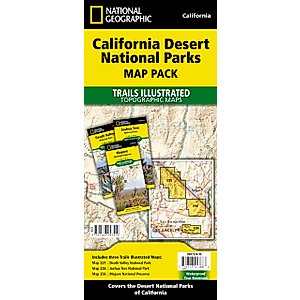 California Desert National Parks [Map Pack Bundle] (National Geographic Trails Illustrated Map)