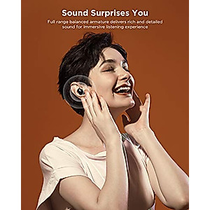 1MORE Colorbuds Wireless Earbuds Bluetooth 5.0 Headphone with Fast Charging, Qualcomm Chip IPX5 Waterproof Stereo in-Ear Earphones CVC8.0 Build-in Dual Mic ENC Auto Play/Pause, 22H