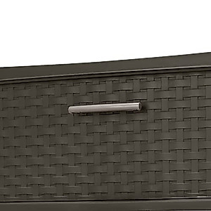 SCULPY Wide Weave Tower Espresso,4 Drawer