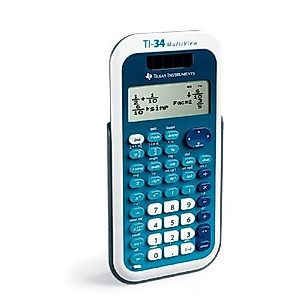 Texas Instruments MultiView TI-34 Scientific Calculator - 4 Line(s) - 16 Character(s) - LCD - Solar, Battery Powered 34MV/TBL/1L1/A