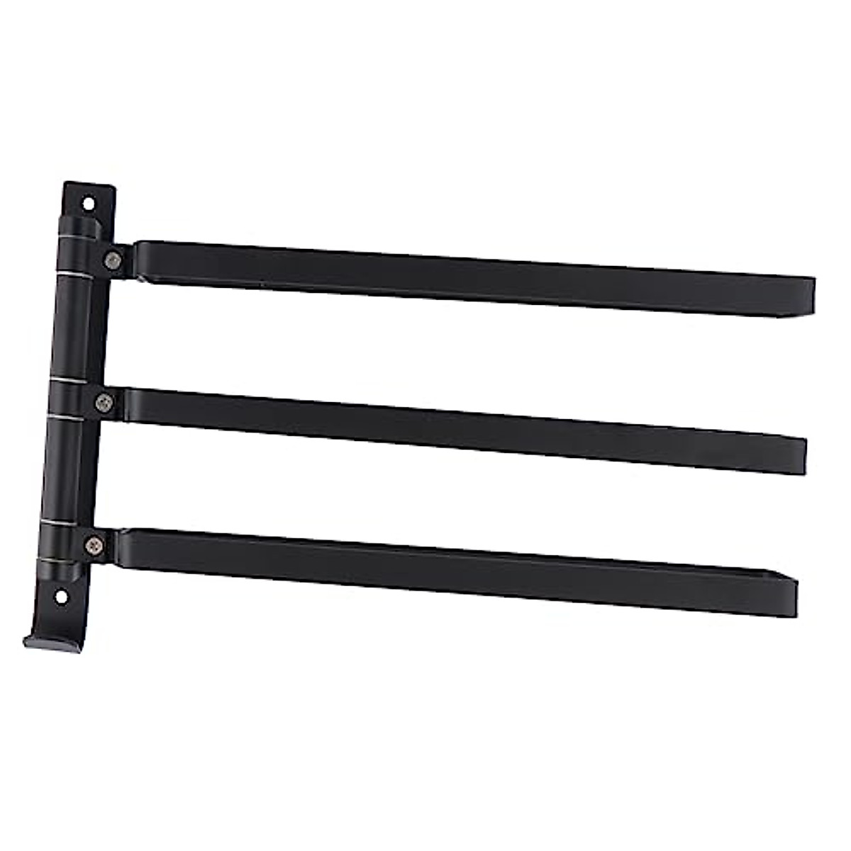 Cabilock Towel Rack Bath Towel Bars Swing Out Towel Rack Black Washcloth Towel Bar Black C Fold Towels Swivel Towel Rack Storage Rack Towel Rod Rack Towel Hanging Rod Stainless Steel Metal