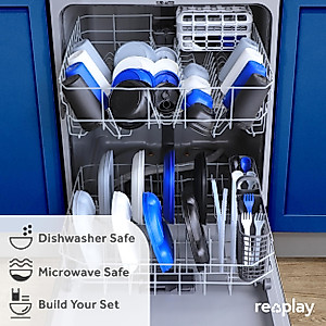 Re-Play Made in USA 10 Oz. Sippy Cups for Toddlers, Pack of 1 - Reusable Spill Proof Cups for Kids, Dishwasher/Microwave Safe - Hard Spout Sippy Cups for Toddlers 3.13" x 6.25", Black