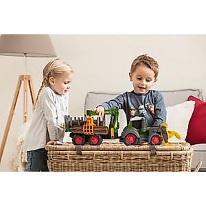 DICKIE TOYS - Happy Fendt 25 Inch Forester Truck and Trailer, Green