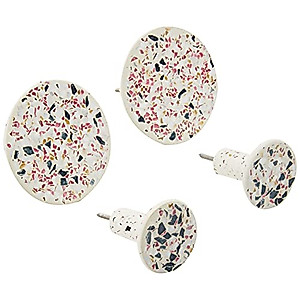 Blomus - Wall Hooks, Coat Hooks, Hooks - Ponto - Terrazzo Coloured - Set of 4