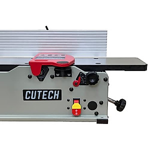 Cutech 40160HI 6-Inch Spiral Cutterhead Benchtop Jointer with Cast Iron Tables and 12 Tungsten Carbide Inserts