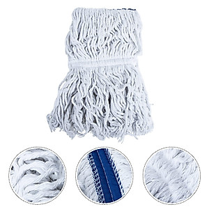 Replaceable mop Head Cleaning mop Head Cotton mop Head Loop End Mop Head mops for Floor Cleaning Commercial Mop Heads Wet mop Sponge mop Cleaning mop Cloth Water mop Plastic Heavy