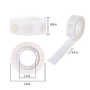 DAIKOYE 2600 PCS (26 Rolls) Glue Point Clear Balloon Glue Removable Adhesive Dots Double Sided Dots of Glue Tape for Scrapbook, Party, Wedding, Balloons Decoration