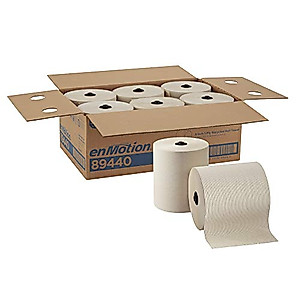 GP PRO by Georgia-Pacific EnMotion, High Capacity Touchless 8" Paper Towel Roll, Brown, 89440, 700 Feet Per Roll, 6 Rolls