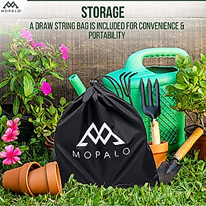 Mopalo 12" Soil Sieve Set with 4 Interchangeable Mesh Screens 1mm, 3mm, 5mm, and 7mm - Garden Sifter for Rocks, Seeds, Dirt, Compost and Potting Soil