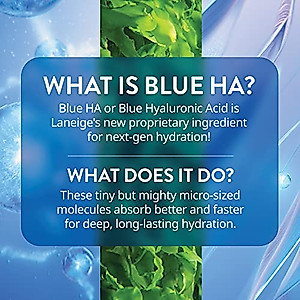 LANEIGE Water Bank Blue Hyaluronic Gel Moisturizer: Hydrate and Visibly Soothe, 1.6 fl. oz.