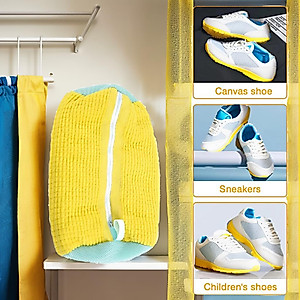 Shoes washing bags, houhil,reused and durable zipper plug shoes washing bags, sneakers, sneakers, sneakers, tennis shoes, slippers (grizzly)