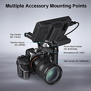 SmallRig Cage Kit w/Cable Clamp for Sony Alpha 7R V/Alpha 7 IV/Alpha 7S III, Camera Cage w/Multiple Accessory Mounting Points, Built-in Quick-Release Plate for Arca-Swiss - 4308