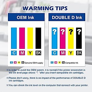DOUBLE D LC3037 Ink Cartridges Compatible Replacement for Brother LC3037 LC3037XXL LC3039, High Yield use with MFC-J6945DW MFC-J5845DW XL MFC-J5945DW MFC-J6545DW XL (1 Each of lc3037 BK/C/M/Y) 4 Pack