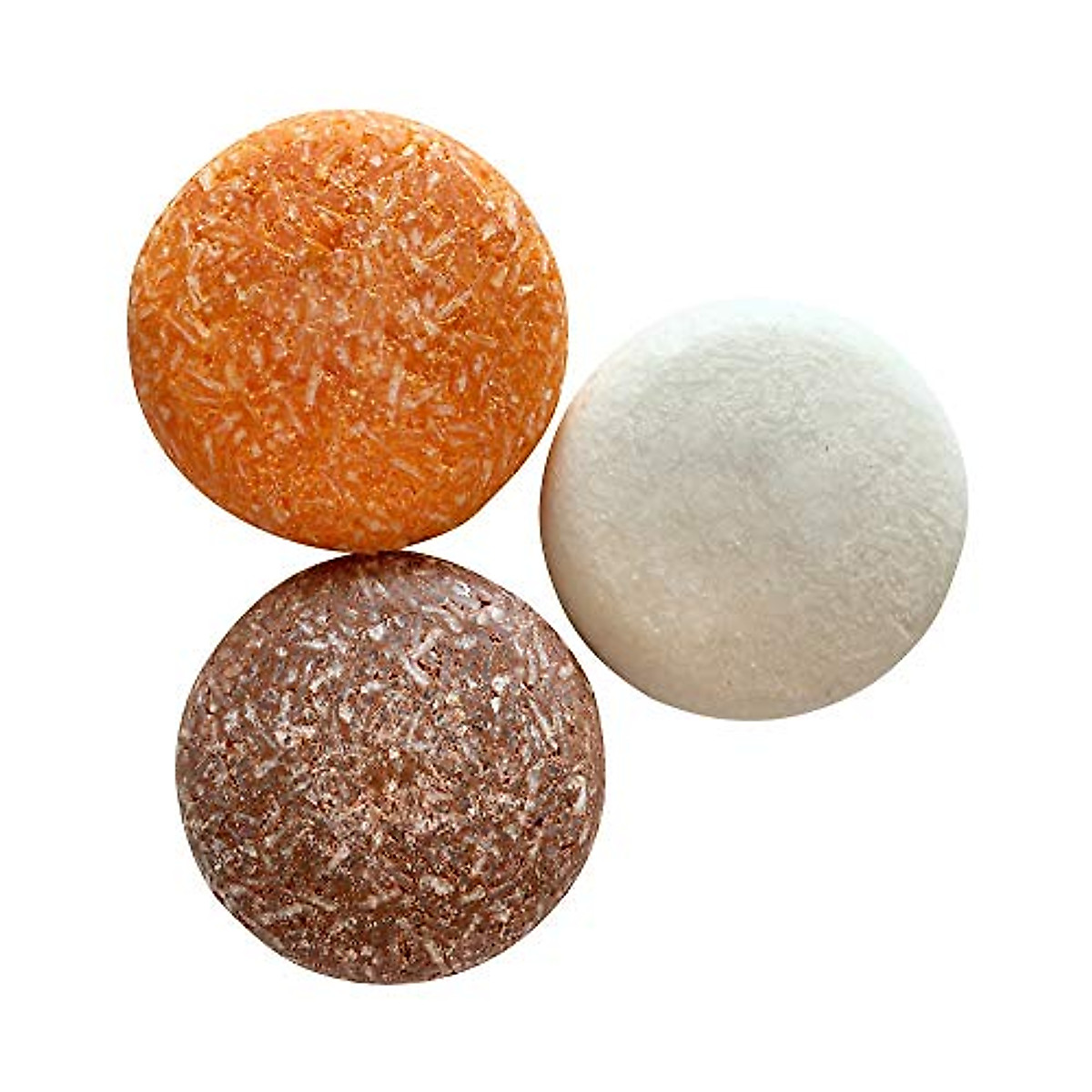 Clever Yoga Wave Natural Shampoo Bar Variety Pack - Handmade, Non-GMO & Vegan, Fresh Citrus, Argan Oil & Unscented Organic Shampoo Bar Set For Shiny Hair for Women & Men, Long-Lasting (80-120 Uses)