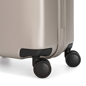 Curiosity Small Metallic 4 Wheeled Rolling Luggage