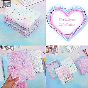 Garden Miller Plush Journal for Girls Ages 6-8-10-12, Kids & Teens Notebook Journals for Writing, Self-Expression & Creativity, Gift for Kids Girls, 8.5"x6",160 Pages(Colorful Heart)