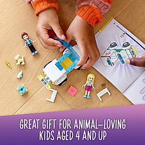 LEGO Friends Pet Clinic Ambulance 41694 Building Kit; Birthday Gift for Kids Comes with Children’s Vet Kit; Animal Rescue Toy Playset for Kids Aged 4 and up (54 Pieces)