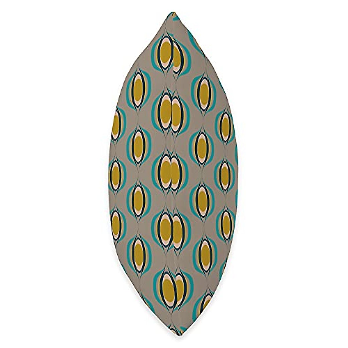 Modern Abstract Geometric Design Mid Century Mod Atomic Space Age Pattern in Earthy Brown Throw Pillow, 18x18, Multicolor