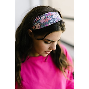 Maven Thread Luna, Workout Headbands for Women, Wide Headbands for Women, Sports Running Headband for Exercise, Gym hairband Athletic Workouts and Yoga 4" Thick Non Slip Sweatbands for Women 2Pack