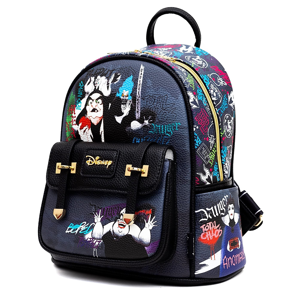 Wondapop Disney Villains 11" Vegan Leather Fashion Mini Backpack