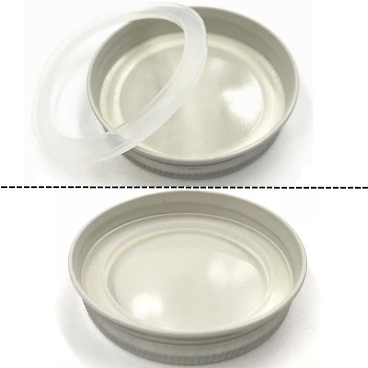 Silicone Jar Gaskets Rubber Seal Ring Gasket Sealing Rings for Regular Wide Mouth Mason Jars Canning Leak-proof Gaskets (10pcs 70mm)