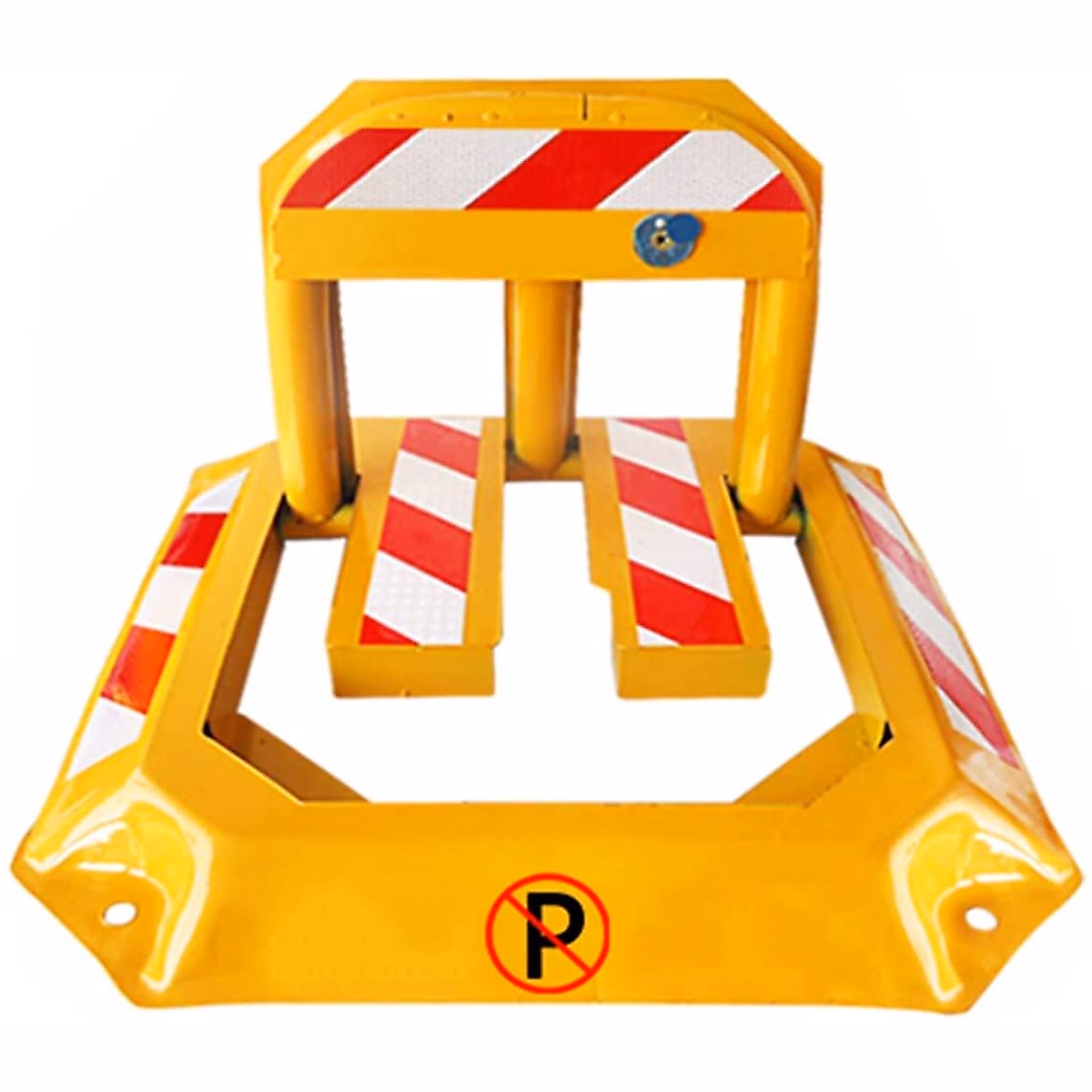 OUSIKA Parking Post, Parking Barrier, for Parking Lot Parking Blocker, Parking Space Lock,Parking Space Lock, Parking Pile Parking Space Lock Parking