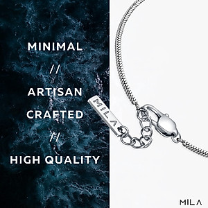 Square Chain Bracelet for Men and Women l Stainless Steel, Minimalist Bracelet, Simple Pure Design, Mens Bracelet, Silver Bracelet Alternative, Made in Miami