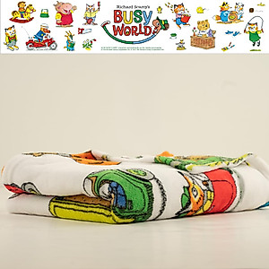 Franco Richard Scarry Kids Bedding Super Soft Cozy Throw, 46 in x 60 in, (Officially Licensed Product)