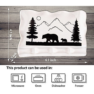 Spoon Rest Spoon Holder for Stove Top Spoon Rest for Kitchen Counter Spoon Rest for Stove Top Ceramic Spoon Rest Hold 3 Spoon bear-picture