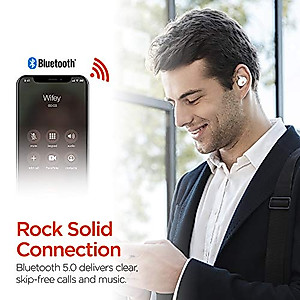 HyperGear Active True Wireless Bluetooth Earbuds + Portable Pocket-Sized Charging Case [Quick Pairing] Noise Cancelling Mic., Built-in Touch Control, HD Stereo Sound, IPX5 Waterproof (White) 15127