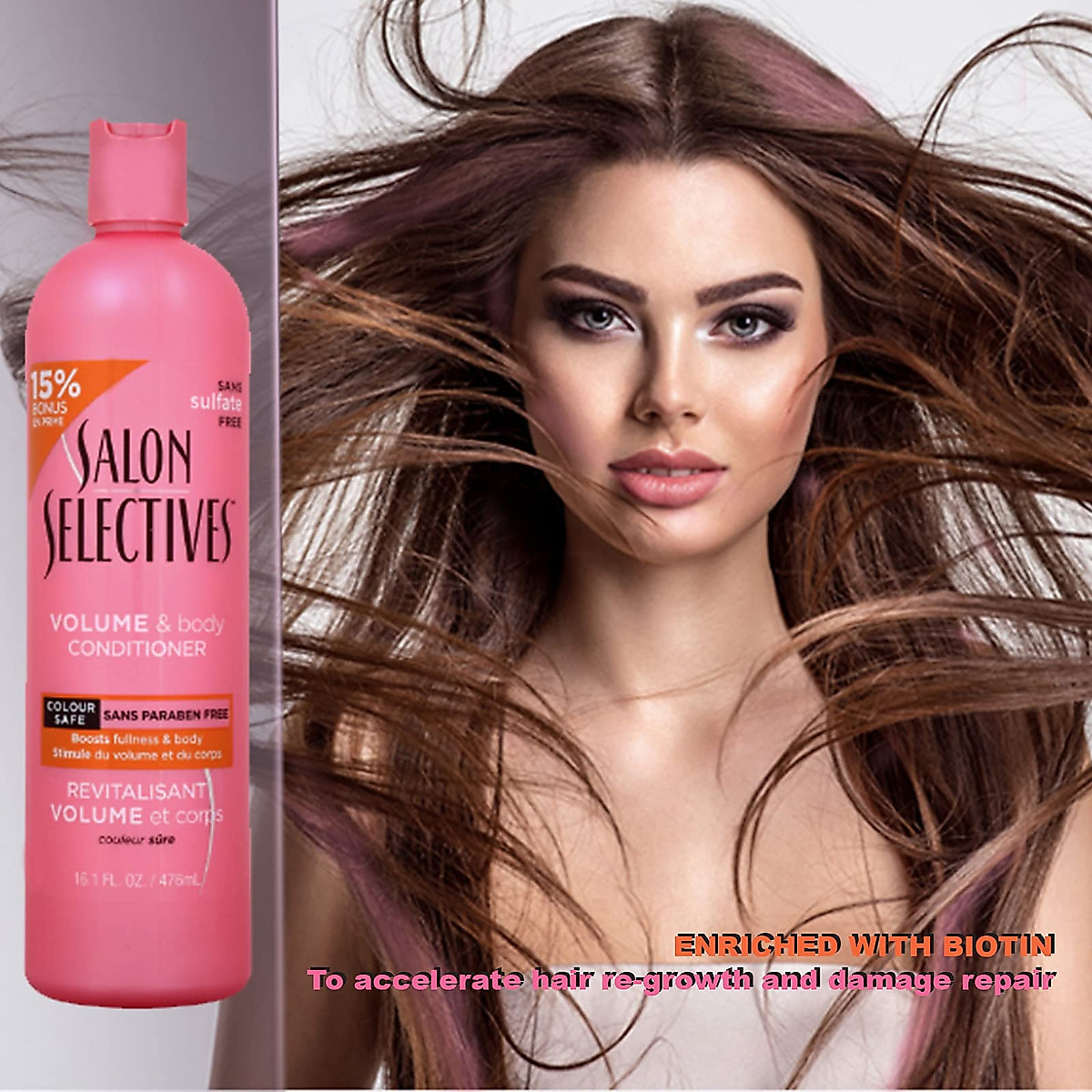 Salon Selectives Volume & Body Shampoo & Conditioner Set For Bouncy Full Hair