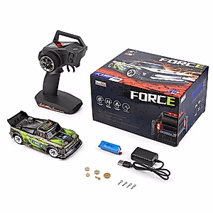 WLtoys 1/28 2.4G 4WD 30km/h Short Course Drift RC Car Vehicle Models with Light, RC Transmitter and Rechargeable Battery - RTR RC Toy Vehicle (RC Cars, RC Truck) (HELIDIRECT)