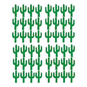 JOYRESIDE 48 Pieces/Set Cactus Decals Wall Vinyl Sticker Home House Nursery Desin Cacti for Baby Kids Boy Girl Bedroom Living Room Decoration Art Decor YMX20 (Green)