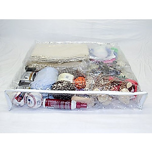 Oreh Homewares Heavy Duty Vinyl Zippered Closet Square Storage Bags (Clear) for Sweaters, Blankets, Comforters, Toys and Much More! (23" x 23" x 4") 9.2 Gallon 1-Pack