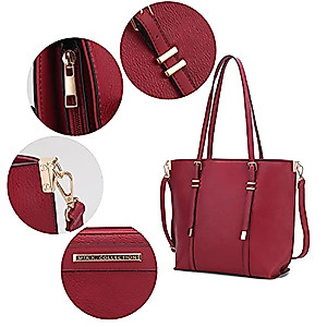 MKF Collection Tote Bag & Wallet for Women, Vegan Leather Handbag Set-Top- Handle Purse