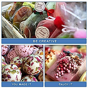 16 Bags Dried Flowers for Soap Making, Dried Flowers for Candle Making, Soap Flowers and Dried Herbs for Candle Oil, Bath Bombs. Essential Fragrant – The Best Variety of Grade A Flowers