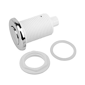 Air Pressure Bath Switch Tub Spa Massage Bath Garbage Waste Disposal Air Switch Push Button Garbage Disposal Sink Top Air Switch(White,Size:32mm)