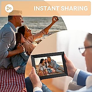 Digital Photo Frame, AUZNCU 10.1“ WiFi Digital Picture Frame with Built-in 16GB Memory,Auto-Rotate Portrait and Landscape,HD IPS Touch Screen, Share Photo and Video Instantly via Frameo App