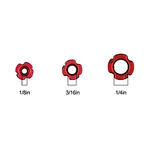 3Pcs Bow Sight Peep, 1/4" 3/16" 1/8" Portable Aluminum Alloy Peep Sight Bow for Compound Bow