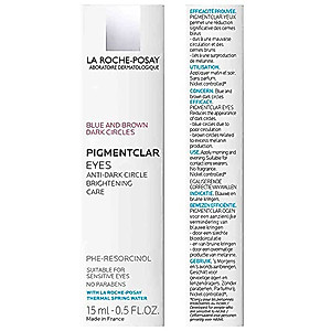 La Roche-Posay Pigmentclar Dark Circles Eye Cream with Caffeine, Brightens Under Eye Area and Targets Dark Circles