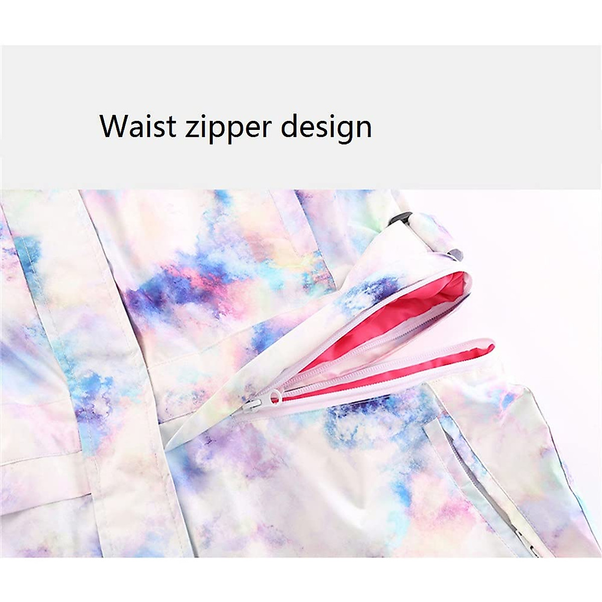 YEEFINE Women's Ski Suit One Piece Jumpsuits Snowboard Suits Winter Outdoor Waterproof Snowsuits Overalls(C2, XL)