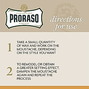 Proraso Moustache Wax, 0.5 oz (Pack of 1)