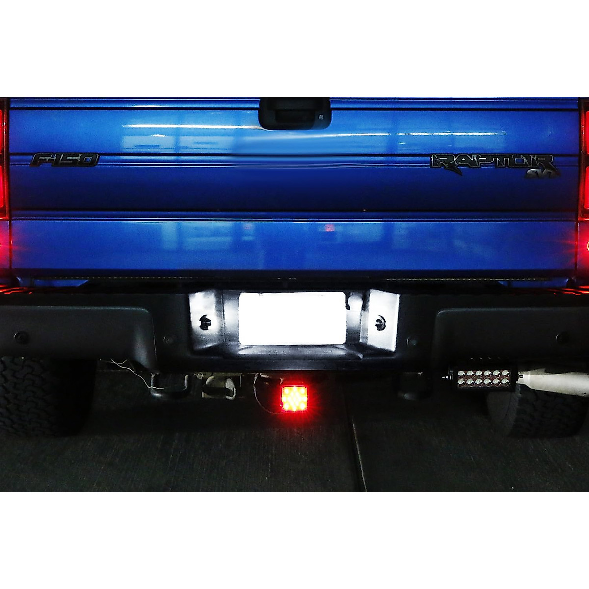 iJDMTOY OEM-Fit 3W Full LED License Plate Light Assembly Kit Compatible with Ford F150 Ranger Raptor Explorer Sport Trac, Powered by 3pcs Xenon White LED Diodes