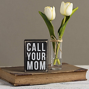 Primitives by Kathy 21723 Box Sign, 3" x 4", Call Your Mom