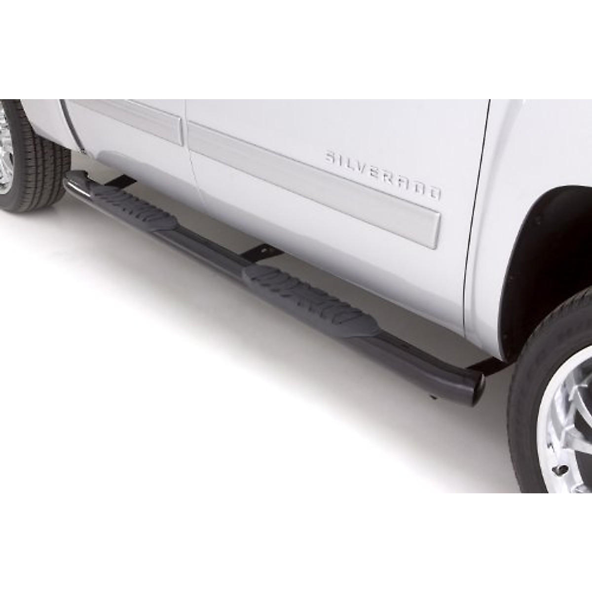 Lund 23850007 Black Steel 5" Oval Curved Nerf Bars for 1999-2016 Ford F-250/F-350/F-450 Super Duty with SuperCrew Cab